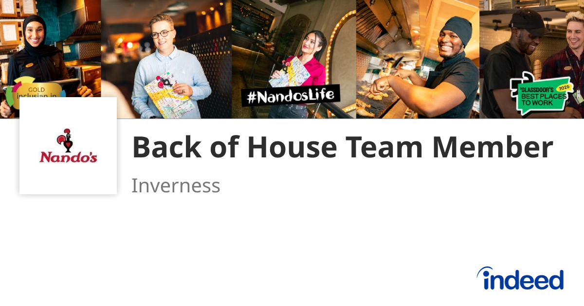 Back of House Team Member - Inverness-shire IV2 7GD - Indeed.com