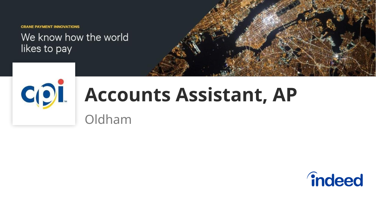 Accounts Assistant, AP - Oldham - Indeed.com