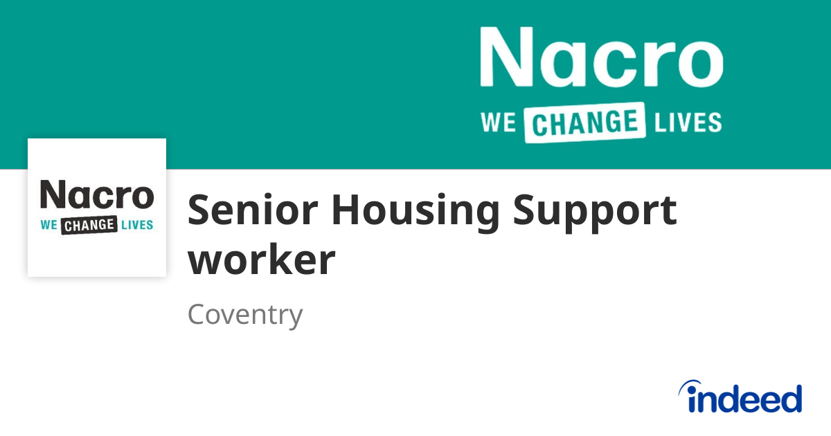 Senior Housing Support worker - Coventry CV5 - Indeed.com
