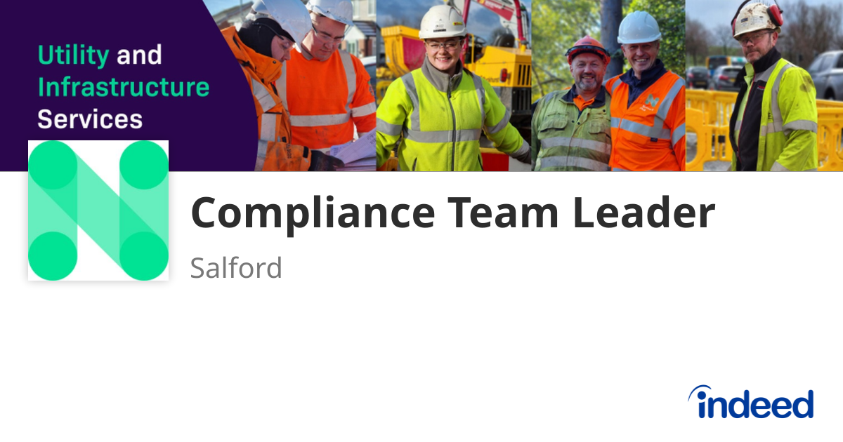 Compliance Team Leader - Salford M3 - Indeed.com