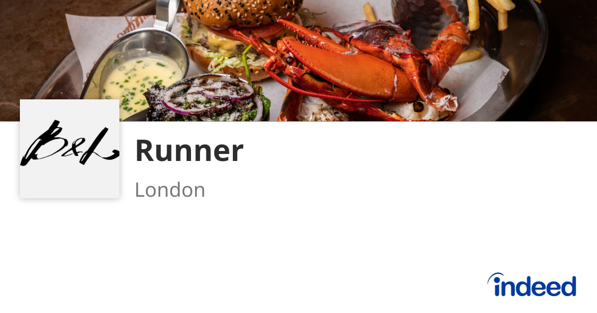Runner - London W1D 6BZ - Indeed.com