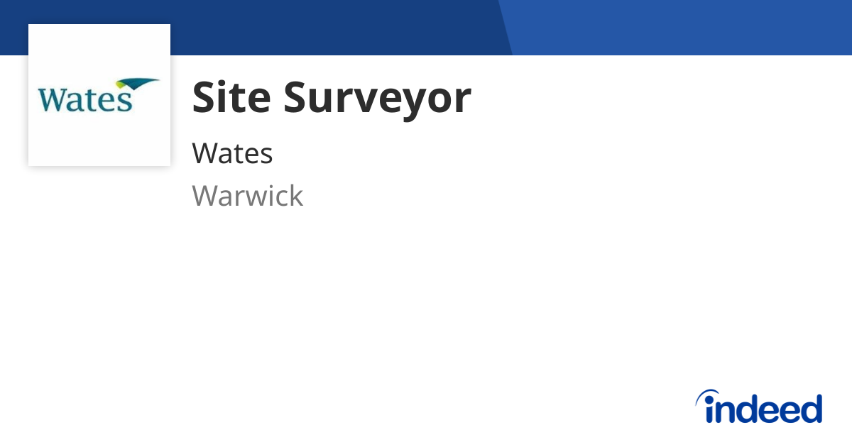 Site Surveyor - Warwick CV35 0JX - Indeed.com