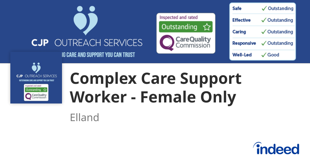 Complex Care Support Worker - Female Only - Elland HX5 9EW - Indeed.com