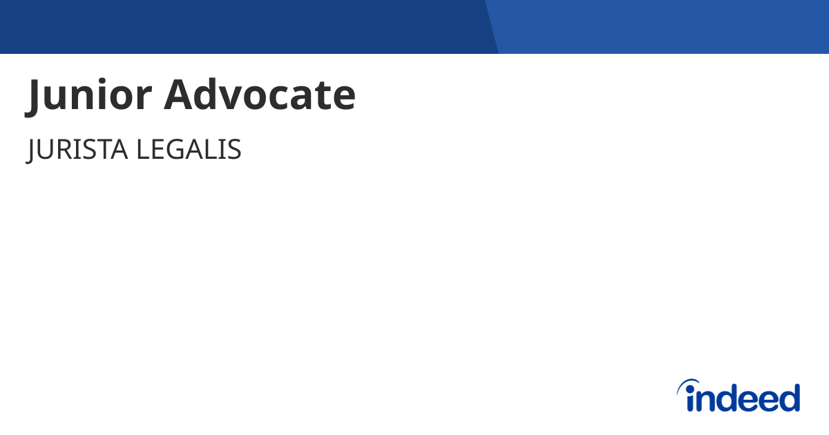 Junior Advocate - Delhi, Delhi - Indeed.com