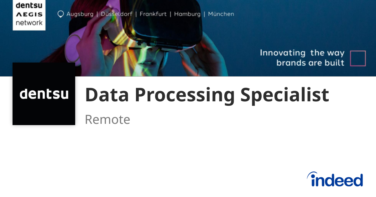 Data Processing Specialist - Remote - Indeed.com