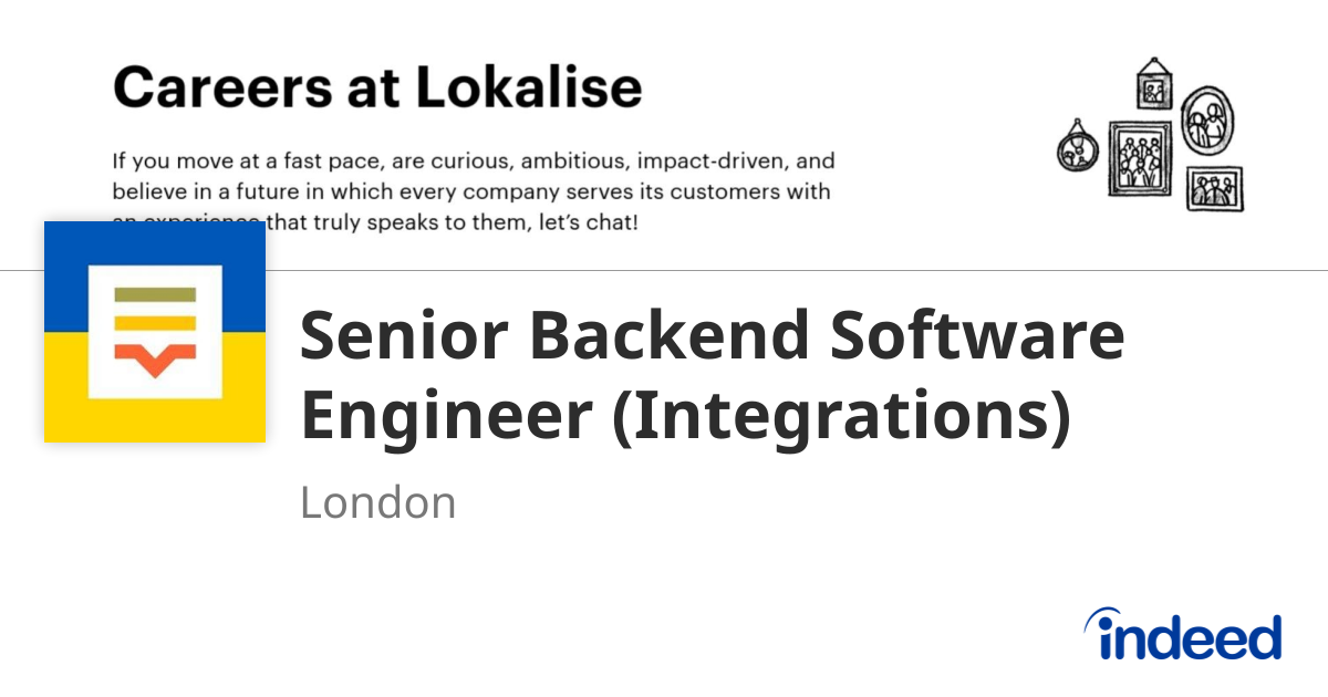 Senior Backend Software Engineer (Integrations) - London - Indeed.com