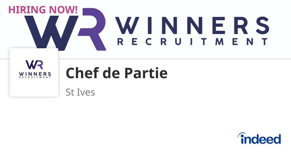 Chef de Partie - St Ives TR26 - Indeed.com