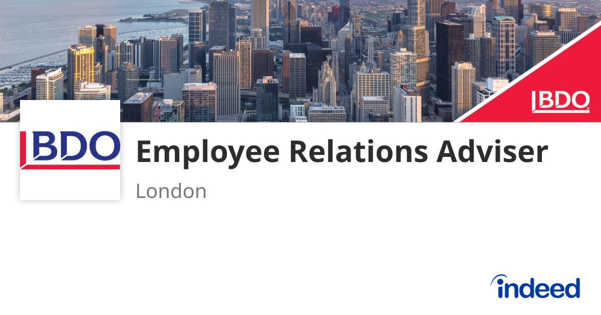 Employee Relations Adviser - London - Indeed.com