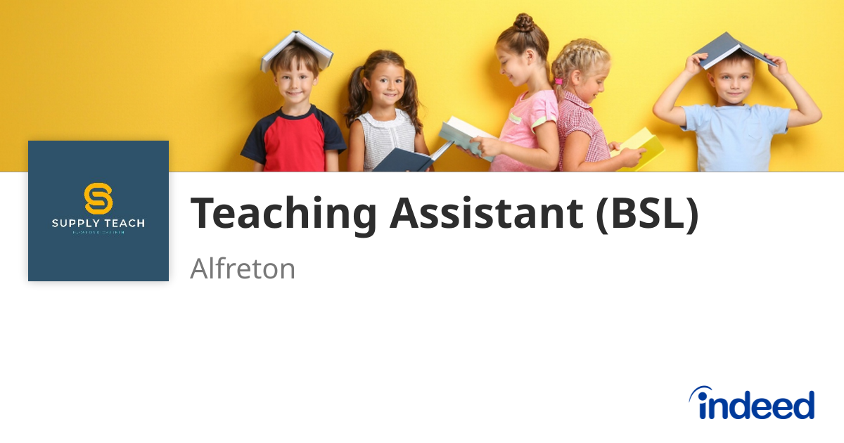 British Sign Language Teaching Assistant - Alfreton - Indeed.com