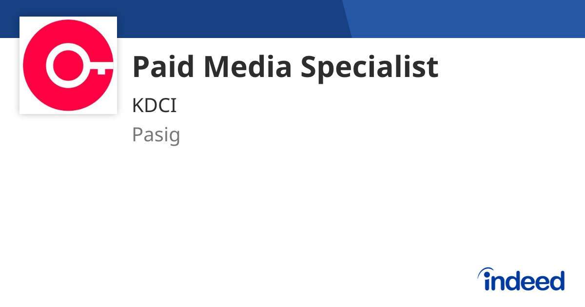 Paid Media Specialist - Pasig - Indeed.com