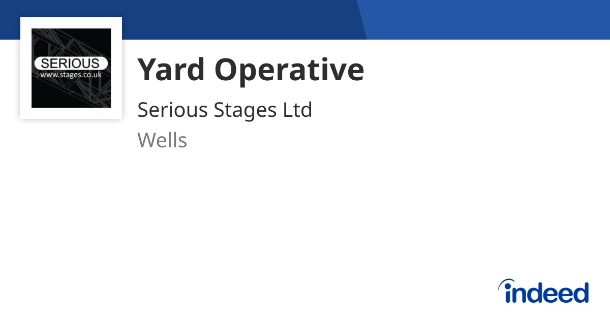 Yard Operative - Wells BA5 3NT - Indeed.com