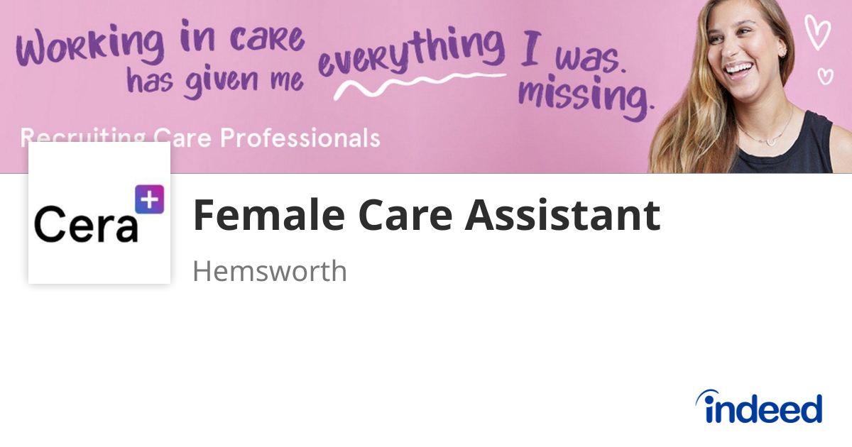 Female Care Assistant - Hemsworth WF9 4JX - Indeed.com