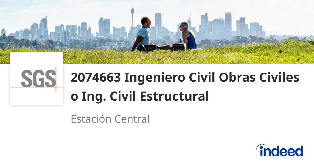 2074663 Ingeniero Civil Obras Civiles o Ing. Civil Estructural - Estación Central, Región ...