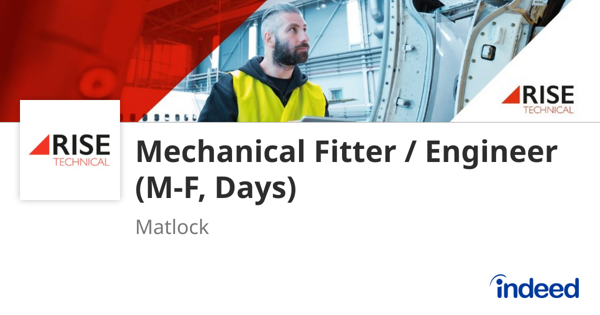 Mechanical Fitter / Engineer (M-F, Days) - Matlock - Indeed.com