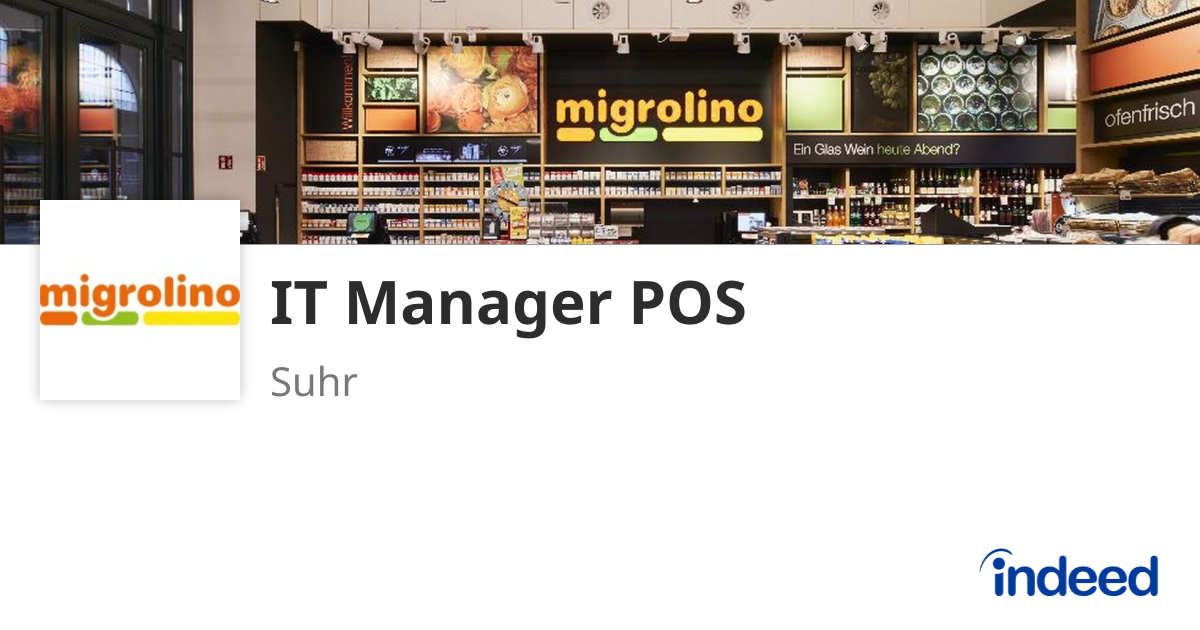 IT Manager POS - 5034 Suhr, AG - Indeed.com