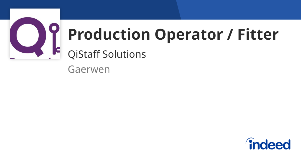 Production Operator / Fitter - Gaerwen - Indeed.com