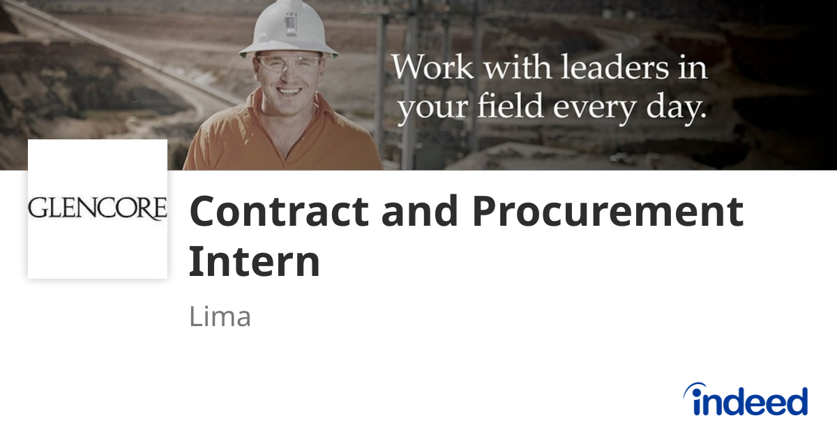 Contract and Procurement Intern - Lima, Lima - Indeed.com