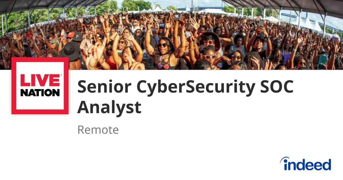 Senior CyberSecurity SOC Analyst - Remote - Indeed.com