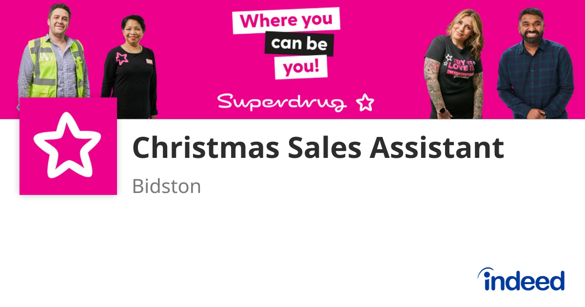 Christmas Sales Assistant - Bidston - Indeed.com