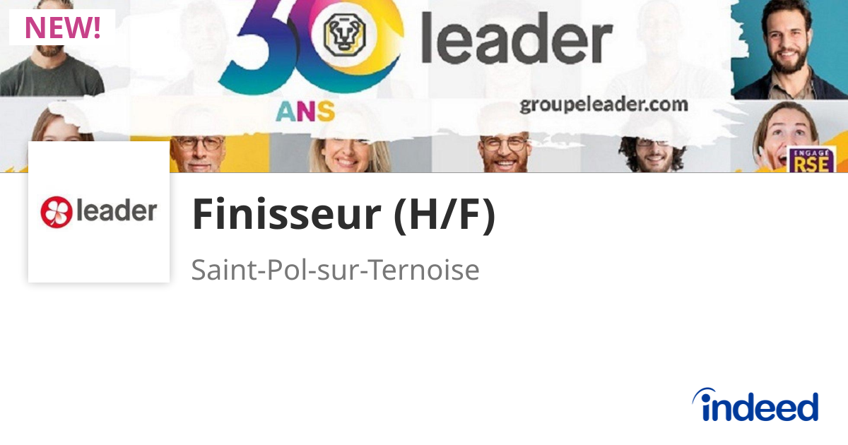 Finisseur (H/F) - 62130 Saint-Pol-sur-Ternoise - Indeed.com