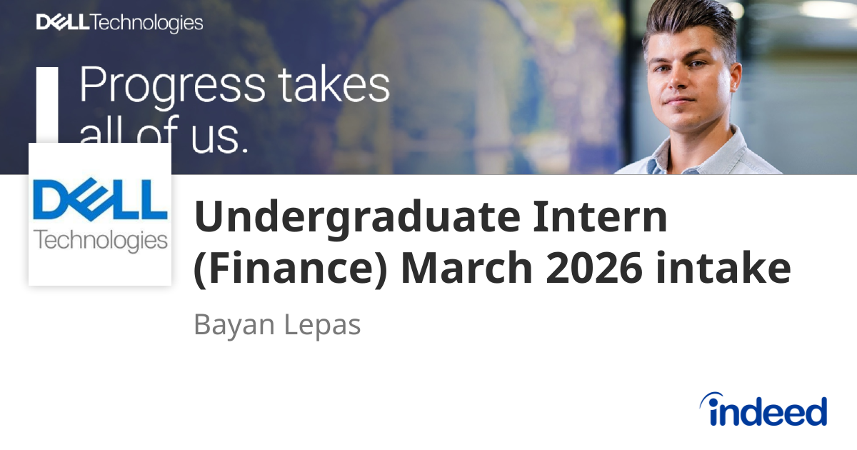 Undergraduate Intern (Finance) March 2026 intake - Bayan Lepas - Indeed.com