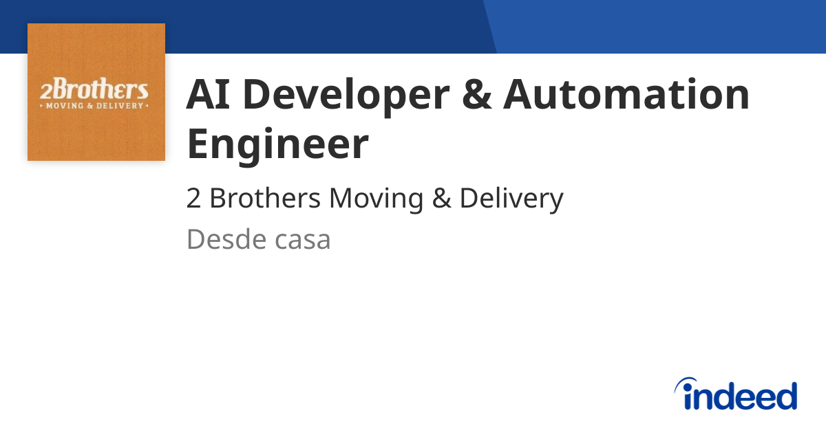 AI Developer & Automation Engineer - Desde casa - Indeed.com