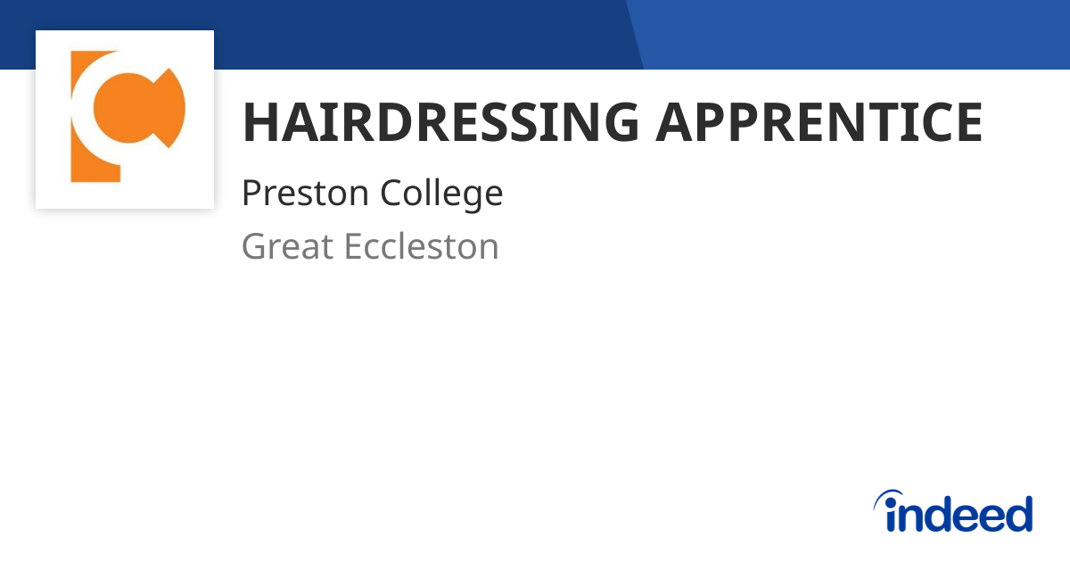 HAIRDRESSING APPRENTICE - Great Eccleston - Indeed.com