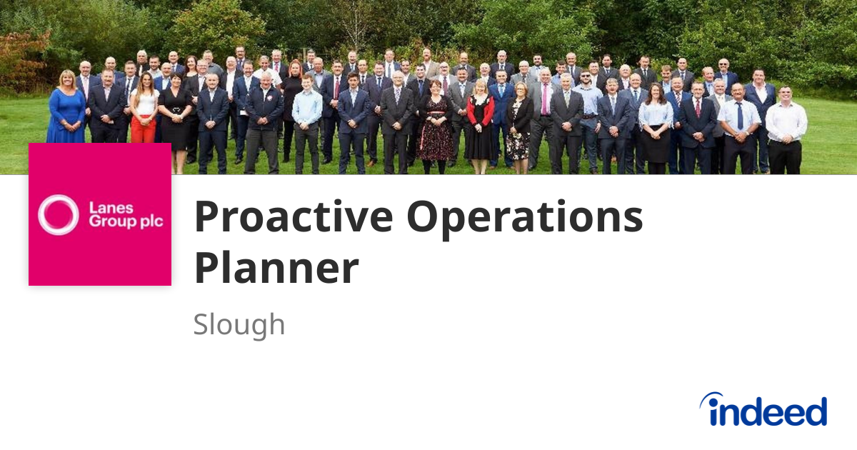 Proactive Operations Planner - Slough SL1 4AY - Indeed.com