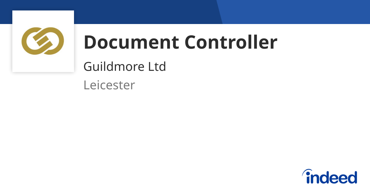 Document Controller - Leicester - Indeed.com