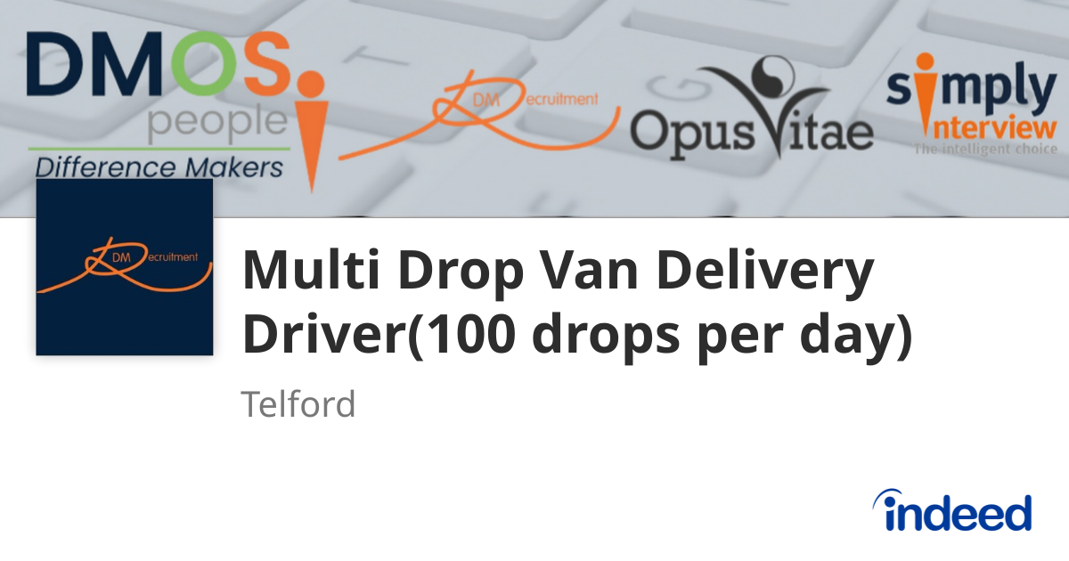 Multi Drop Van Delivery Driver(100 drops per day) - Telford - Indeed.com