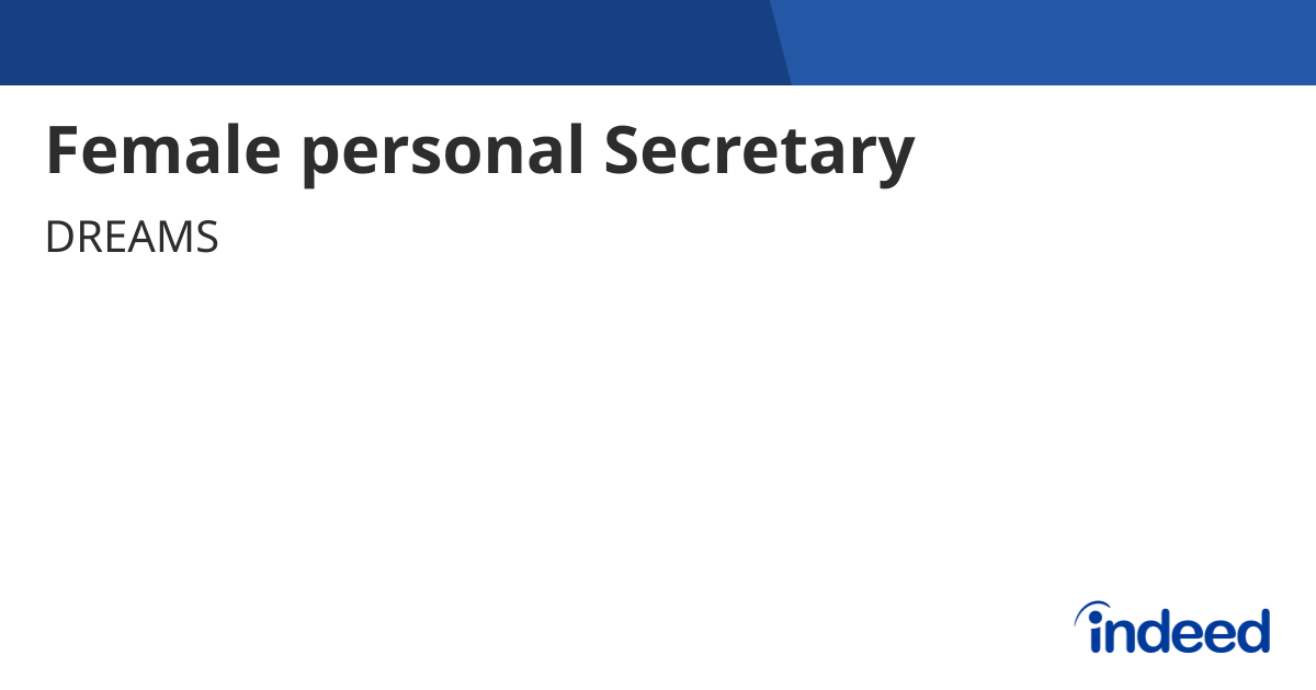 Female personal Secretary - Kanpur, Uttar Pradesh - Indeed.com