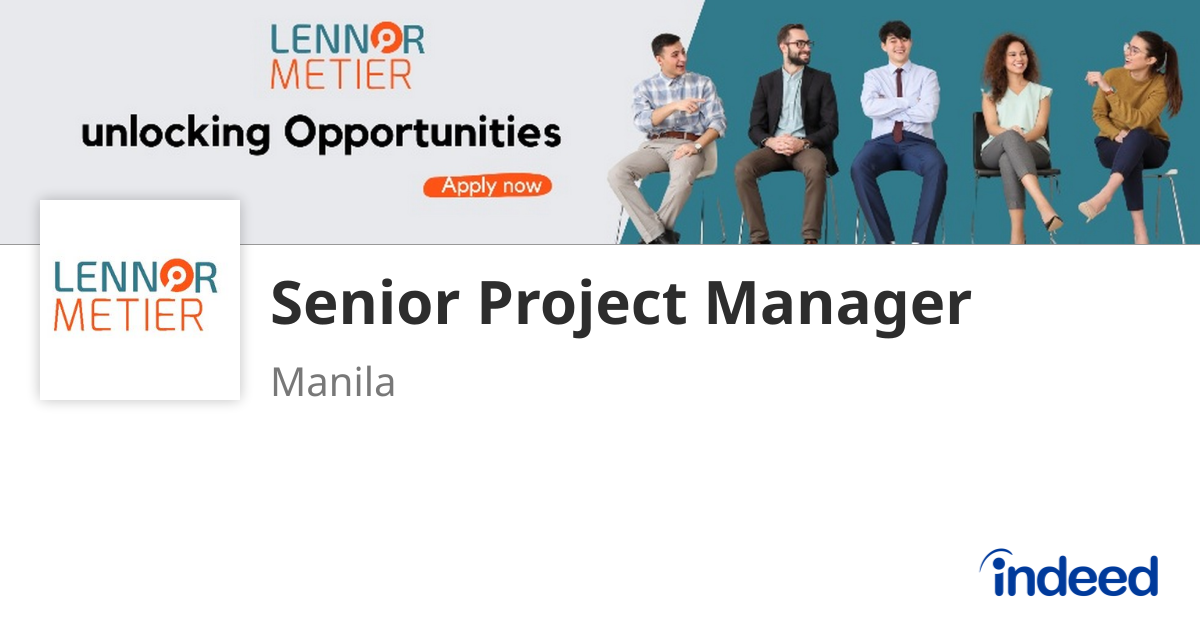 Senior Project Manager - Manila - Indeed.com