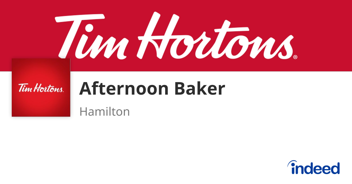 Afternoon Baker - Hamilton, ON L8H 1H4 - Indeed.com