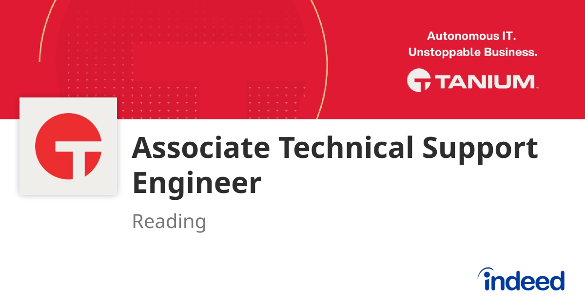 Associate Technical Support Engineer - Reading - Indeed.com
