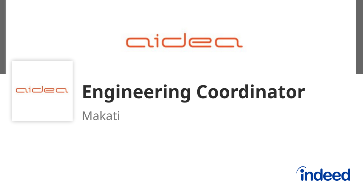 Engineering Coordinator - Makati - Indeed.com