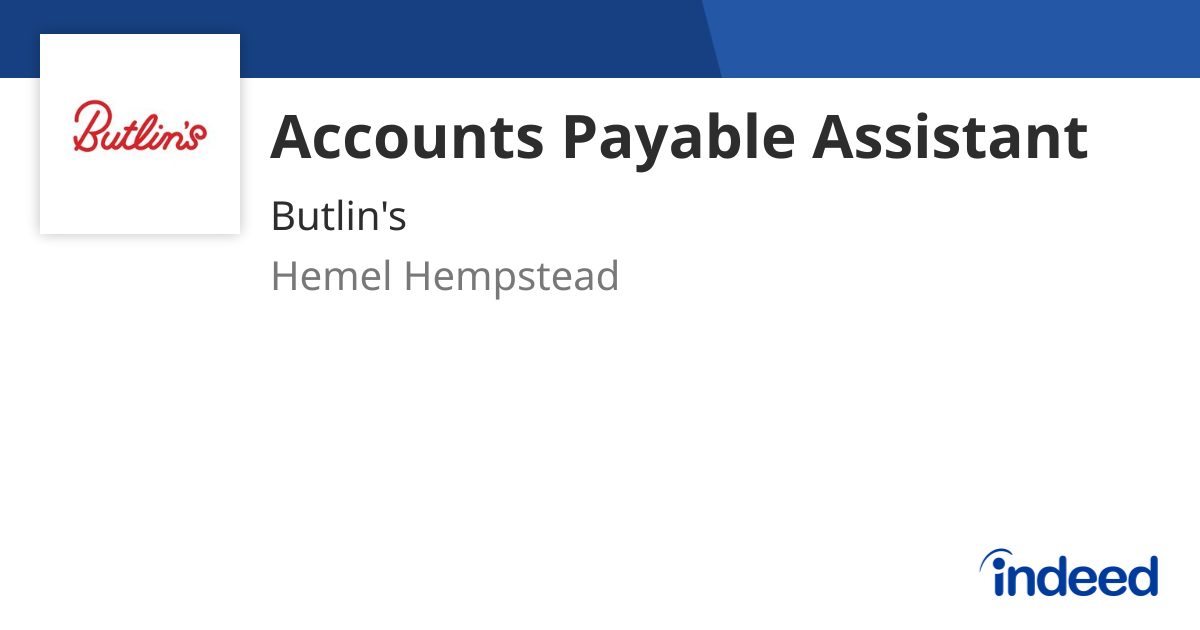 Accounts Payable Assistant - Hemel Hempstead HP2 4TZ - Indeed.com