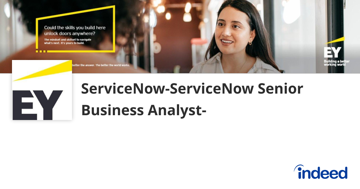 ServiceNow-ServiceNow Senior Business Analyst- Integrations-IRM-HRSD ...