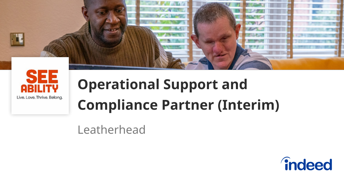 Operational Support and Compliance Partner (Interim) - Leatherhead ...