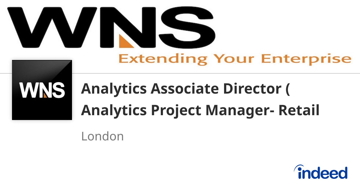 Analytics Associate Director ( Analytics Project Manager- Retail Domain ...