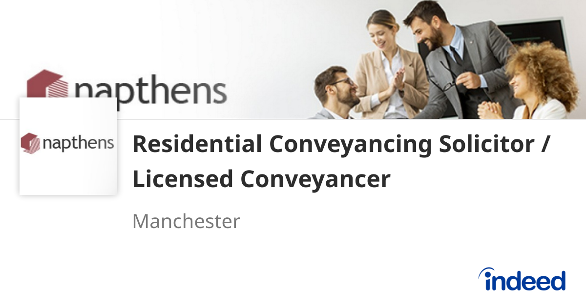 Residential Conveyancing Solicitor / Licensed Conveyancer - Manchester ...