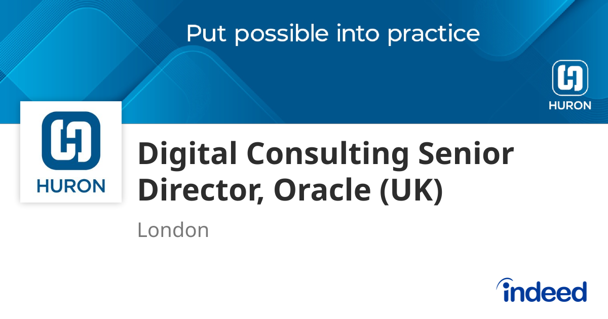 Digital Consulting Senior Director, Oracle (UK) - London - Indeed.com