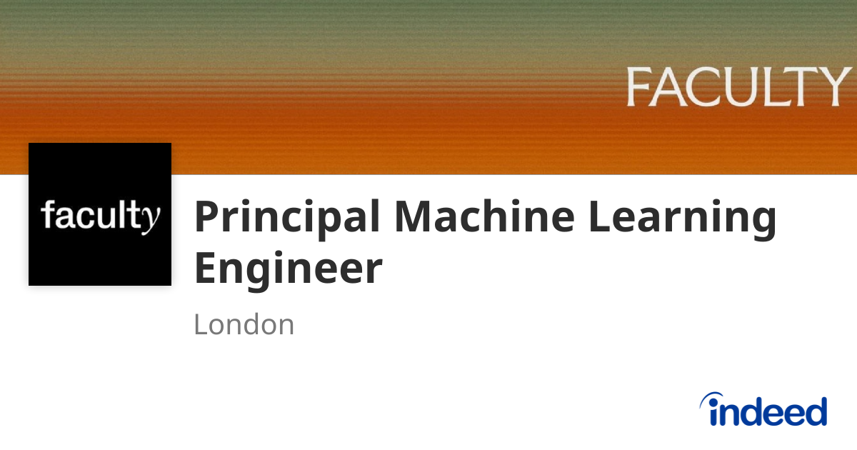 Principal Machine Learning Engineer - London - Indeed.com