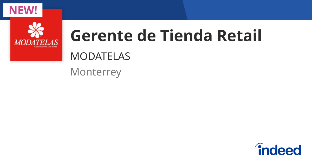 Gerente de Tienda Retail - Monterrey, N. L. - Indeed.com