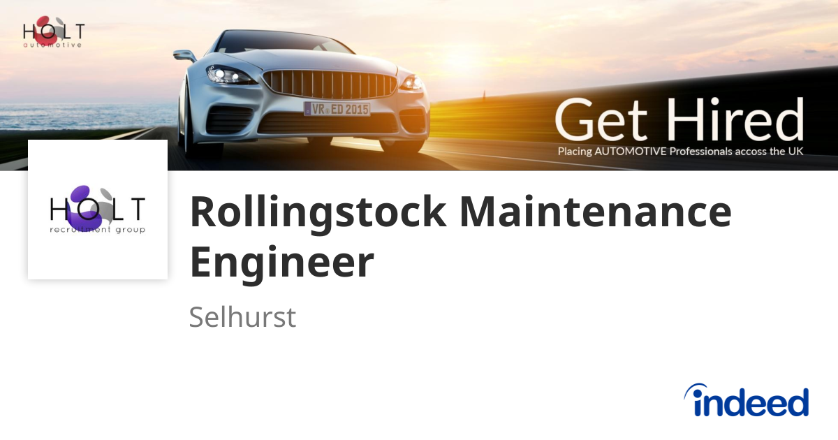 Rollingstock Maintenance Engineer - Selhurst - Indeed.com