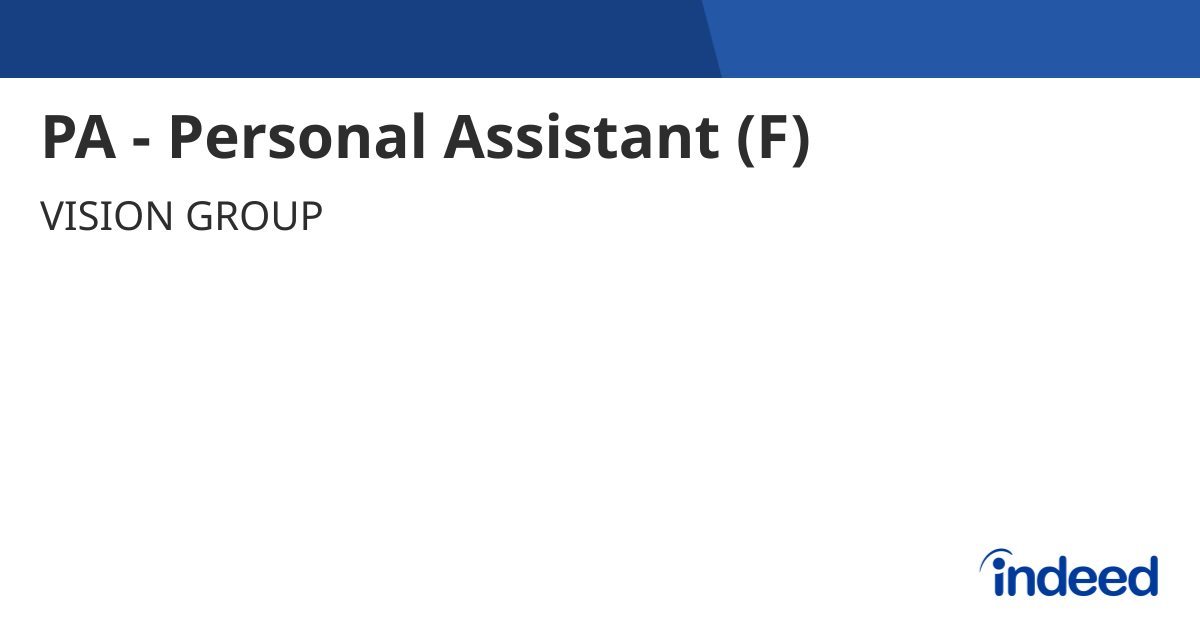 PA - Personal Assistant (F) - Ahmedabad, Gujarat - Indeed.com