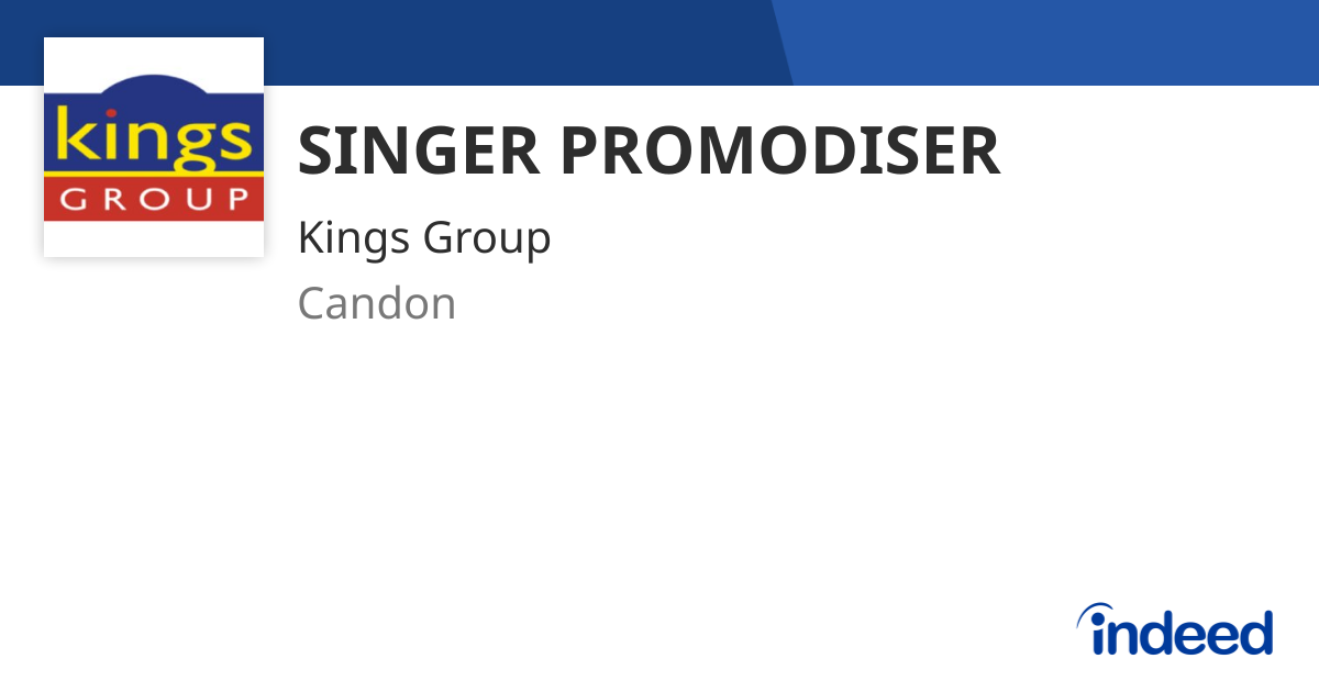 SINGER PROMODISER - Candon - Indeed.com