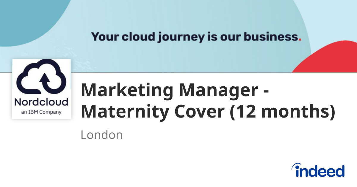 Marketing Manager - Maternity Cover (12 months) - London - Indeed.com
