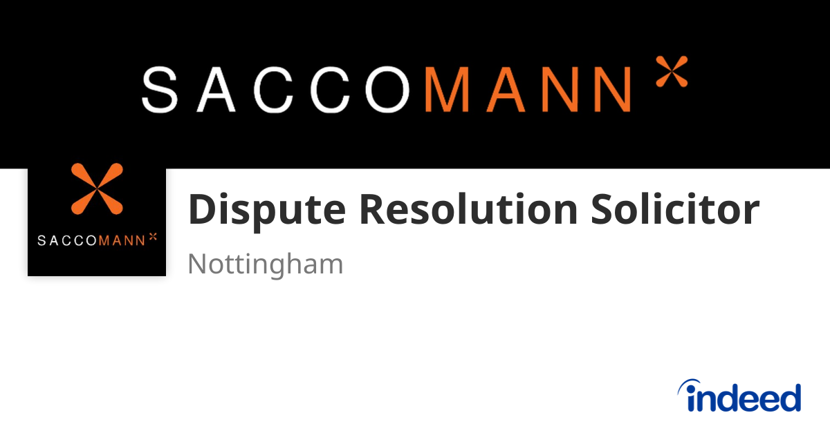Dispute Resolution Solicitor - Nottingham NG1 - Indeed.com