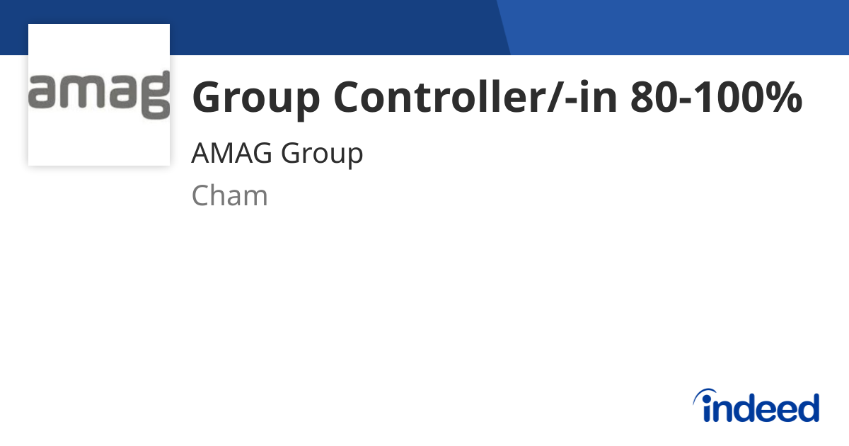 Group Controller/-in 80-100% - 6330 Cham, ZG - Indeed.com