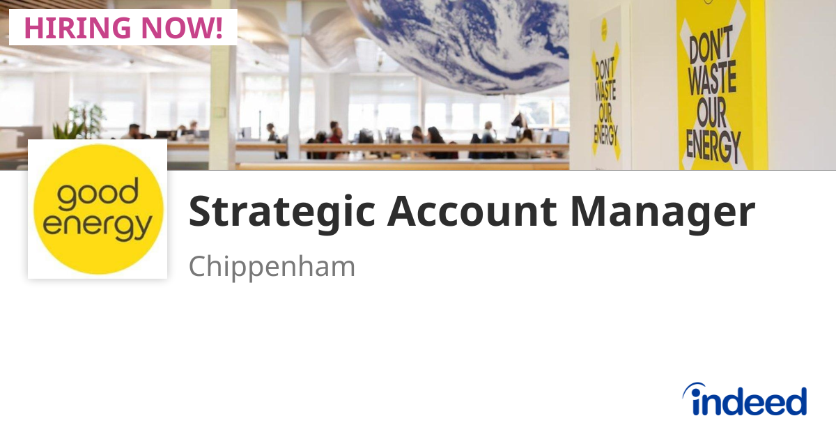 Strategic Account Manager - Chippenham - Indeed.com